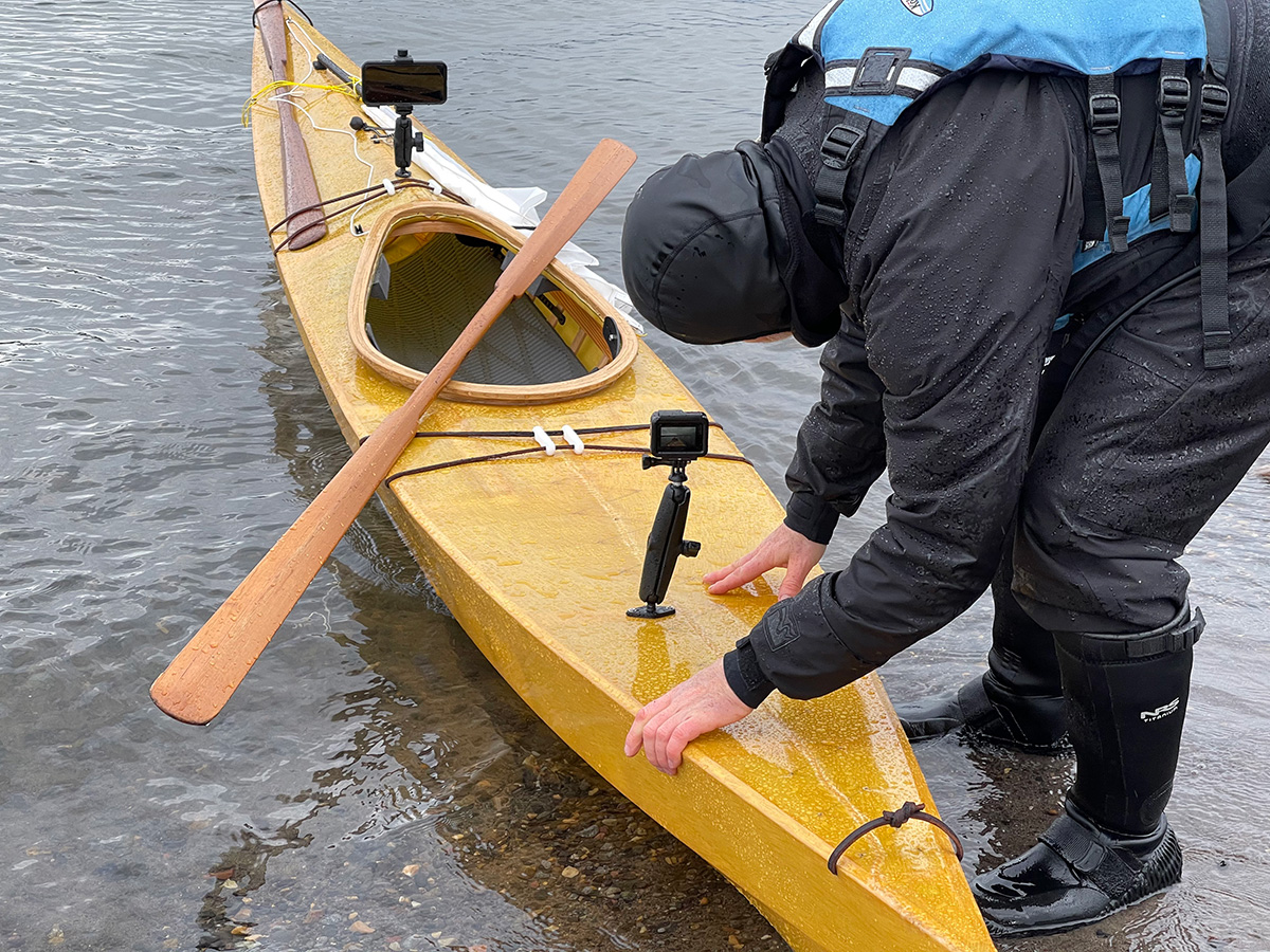 skin-on-frame-kayak-camera-mount-1 | Cape Falcon Kayak